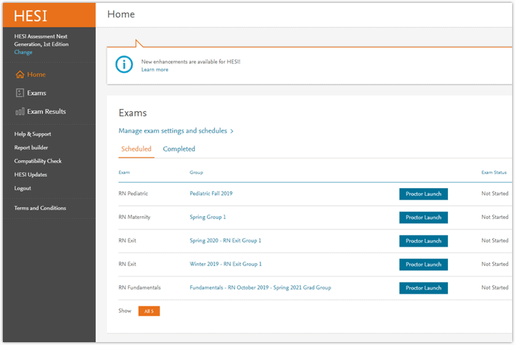 HESI® Exam Testing (iNet/NG) - Elsevier Education