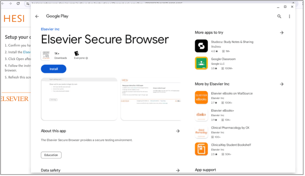Elsevier Secure Browser Faculty Guide: Student Testing on Chromebooks ...